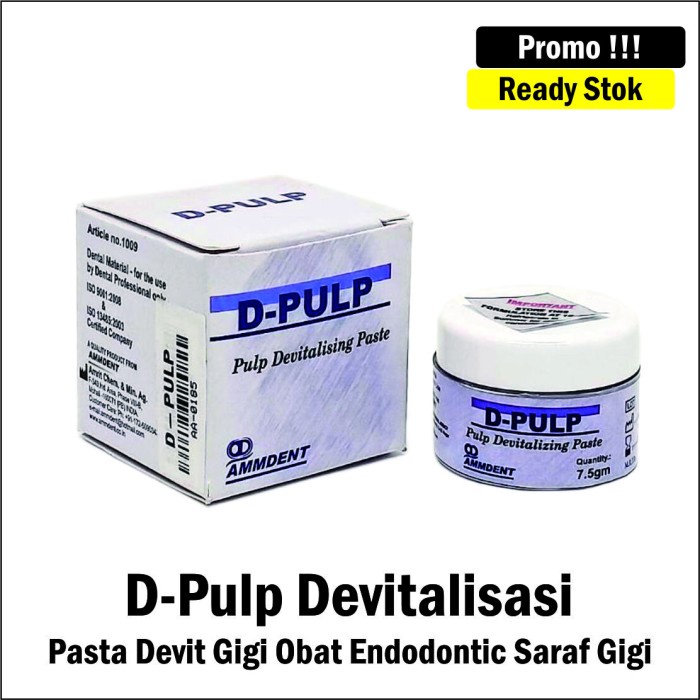 Jual D-Pulp Devitalisasi Pulpa Pasta Devit Gigi Obat Endodontic Saraf ...