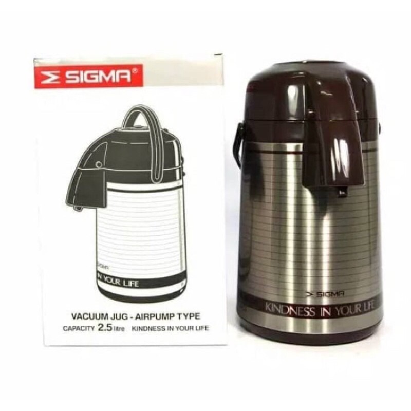 Jual Termos Air pencet | Termos Air Panas Sigma 2,5 & 3 Liter | Shopee ...