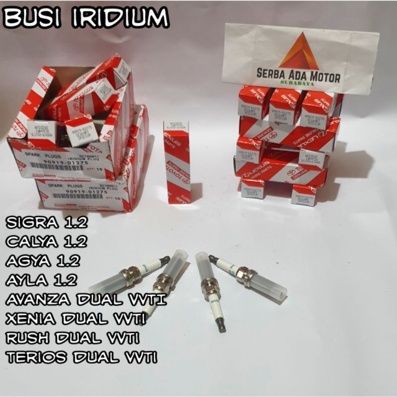Jual BUSI IRIDIUM AVANZA XENIA RUSH TERIOS SIGRA CALYA AGYA AYLA 1.2 ...