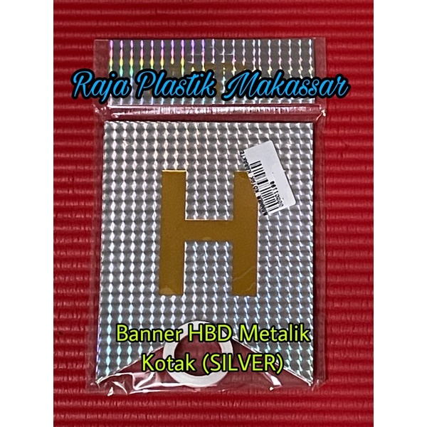 Jual Banner HBD Metalik Kotak/ Banner Happy Birthday/ Banner Ulang ...
