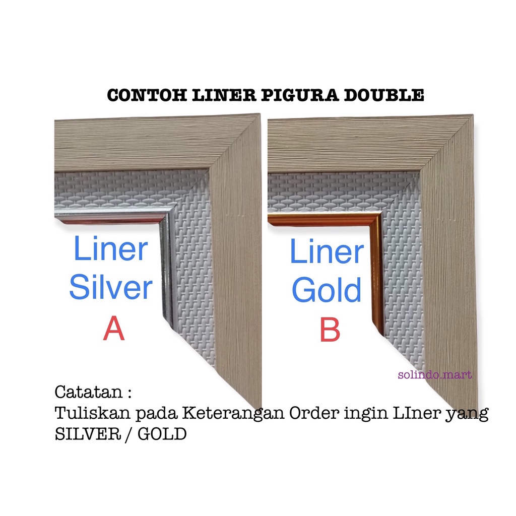 Jual #10 PIGURA MINIMALIS DOUBLE Tanpa Kaca 16R , 20R , 24R | Frame ...