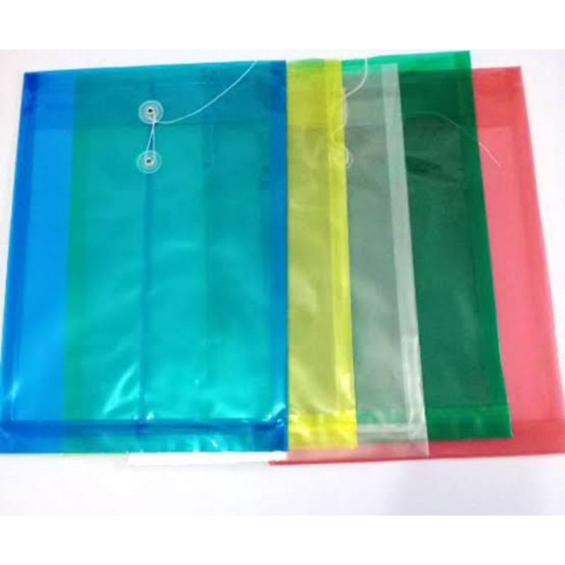 Jual 1lsn(12pcs) map plastik tali map plastik ukuran folio F4 | Shopee ...