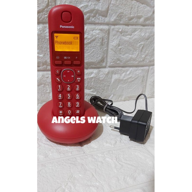 Jual angelswatch telepon wireless panasonic KX-TGB210 TGB210 merah( red colour) | Shopee Indonesia