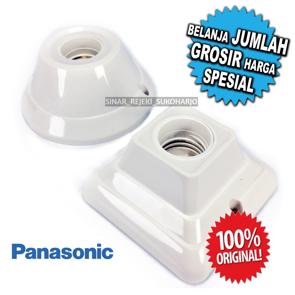 Jual Panasonic Fitting OB Tempel / Plafon, Bulat / Kotak Hias | Shopee ...