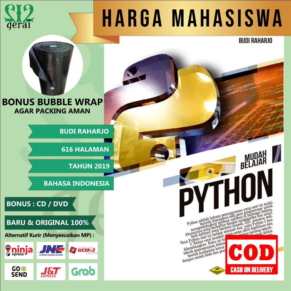 Jual BUKU MUDAH BELAJAR PYTHON UNTUK APLIKASI DEKSTOP DAN WEB BUDI ...