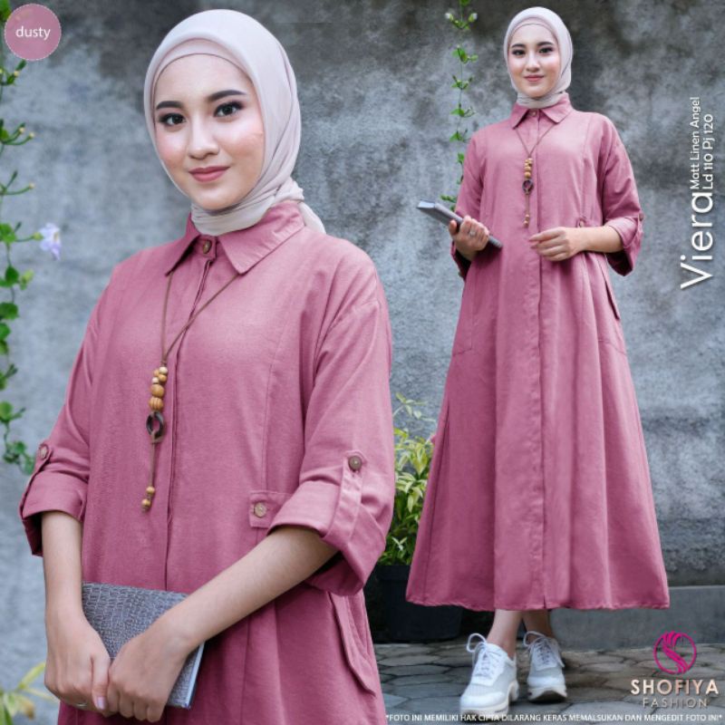 Jual Gamis Model Viera/Gamis Modern Best Seller/Baju Simple Unik ...