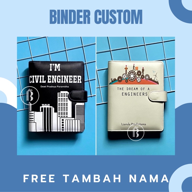 Jual Binder CUSTOM Civil engineer FREE Tambah nama 20ring A5 / 26ring ...