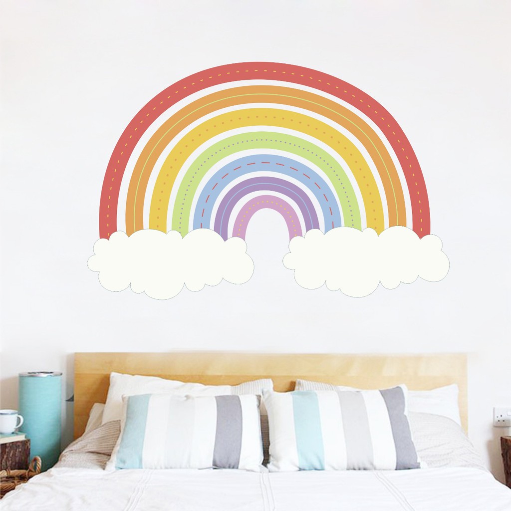 Jual Sticker Elegan / Wallsticker Motive Nice Rainbow / Stiker Dinding ...