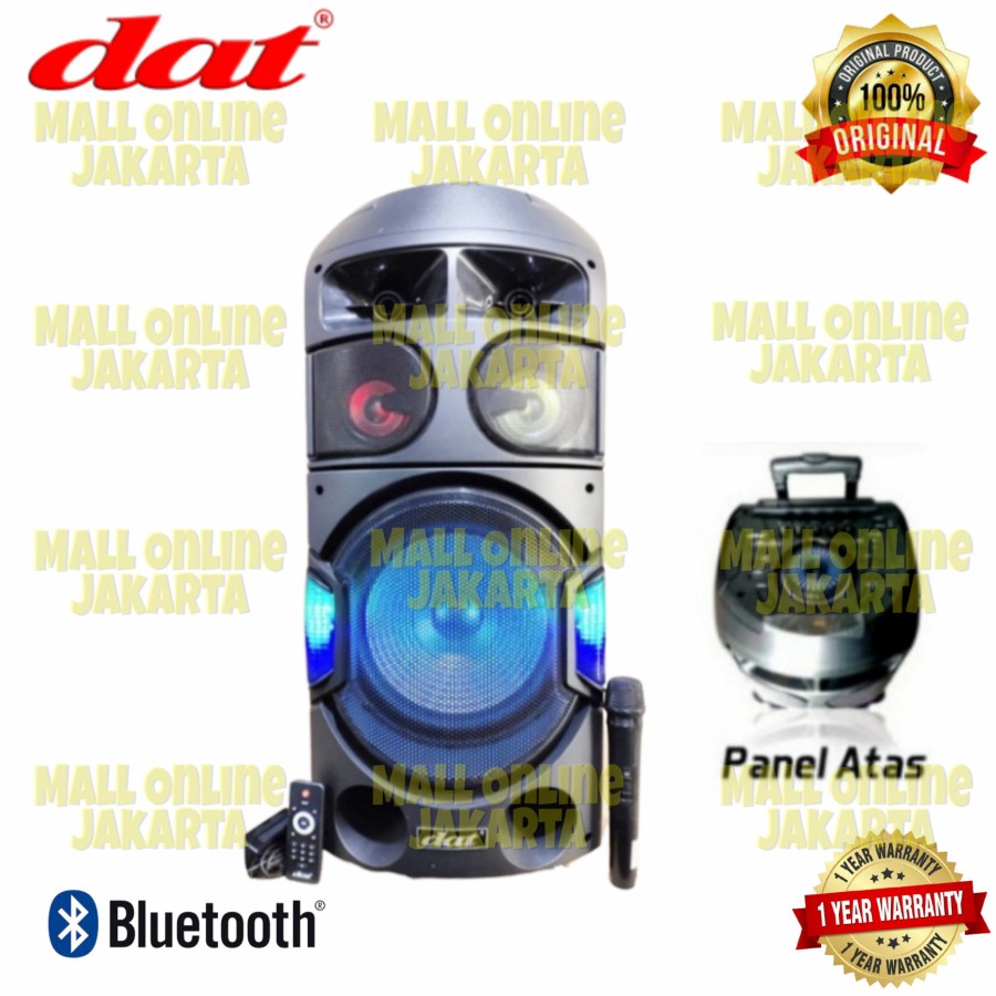 Jual Speaker portable Dat dt1206 12 inch aktif wireless dt 1206 ...