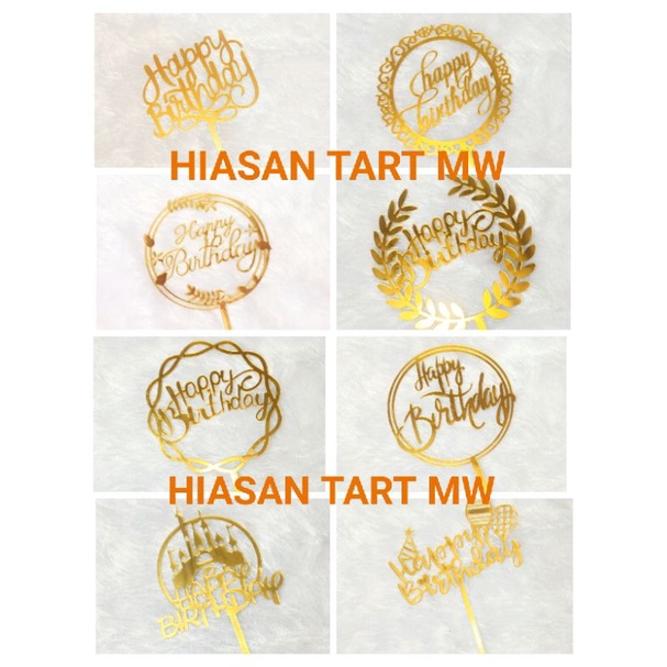Jual Cake Topper Akrilik Happy Birthday One Month / Topper Acrylic ...