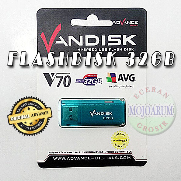 Jual 32GB Original Advance Flashdisk USB Vandisk New Model Flash Disk ...