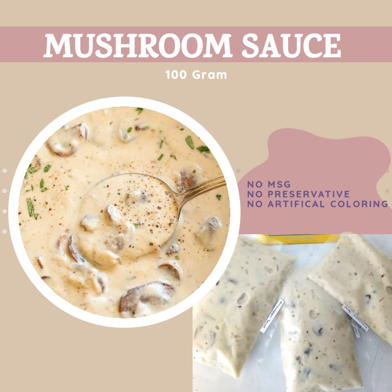 Jual Mushroom Sauce 100 Gram / Saus Jamur / Saus Steak / Halal / Ready ...