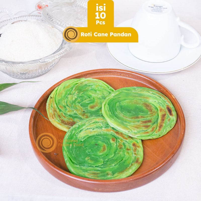 Jual [isi 10] Roti Cane Pandan Isi 10 Pcs Roti Canai Roti Maryam