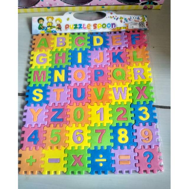 Jual Puzzle spoon huruf dan angka | Shopee Indonesia