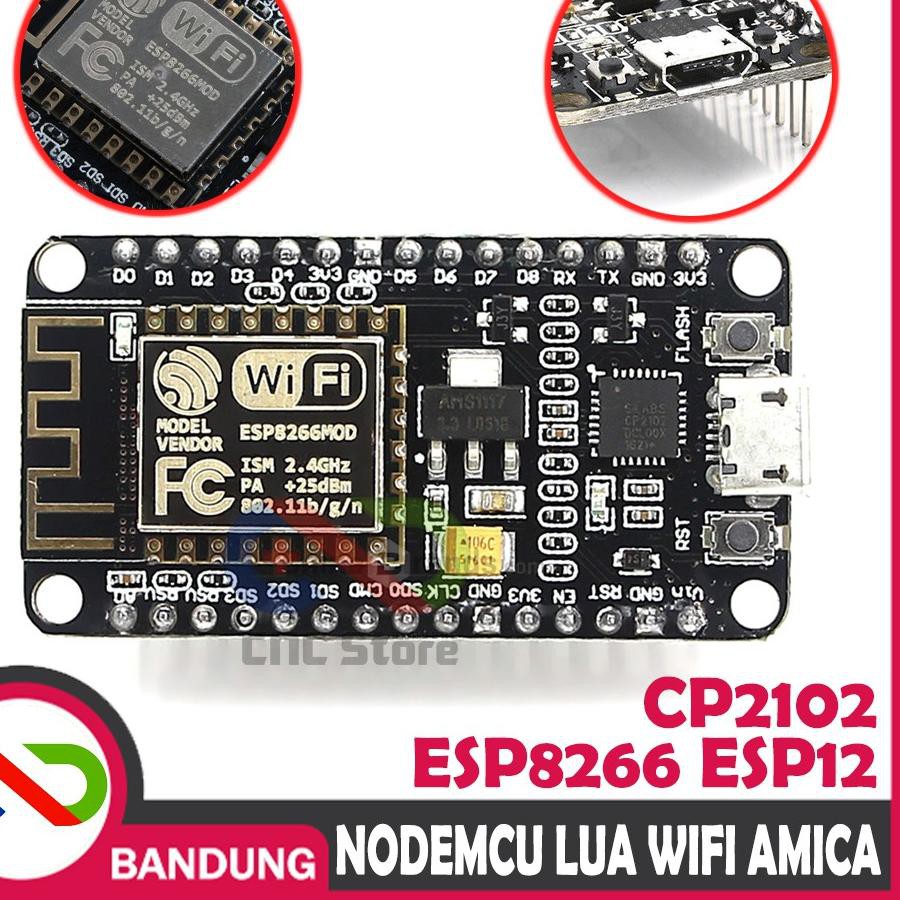 Jual Harga Murah.. NODEMCU AMICA LUA WIFI V3 4MB 32MBITS FLASH ESP8266 ...