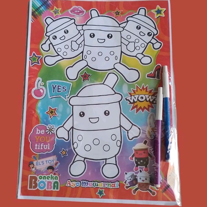 Jual Buku Mewarnai Anak Boba | Shopee Indonesia