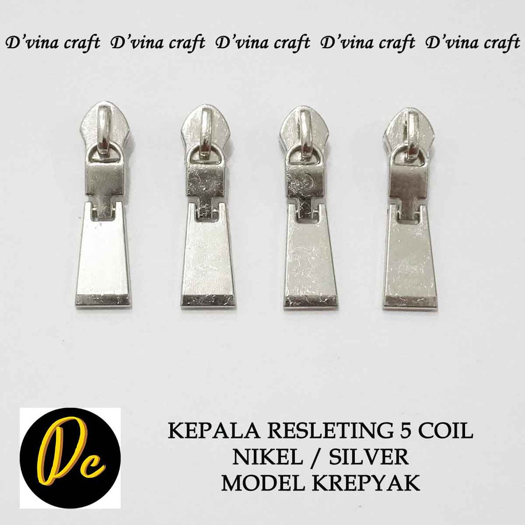 Jual KEPALA RESLETING 5 COIL NIKEL / SILVER MODEL KREPYAK | Shopee ...