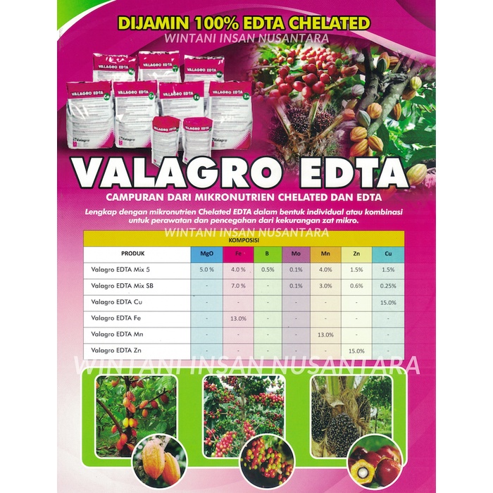 Jual Pupuk Padat Valagro EDTA MIX 5 Microelement isi 1 Kg - UNSUR HARA MIKRO | Shopee Indonesia