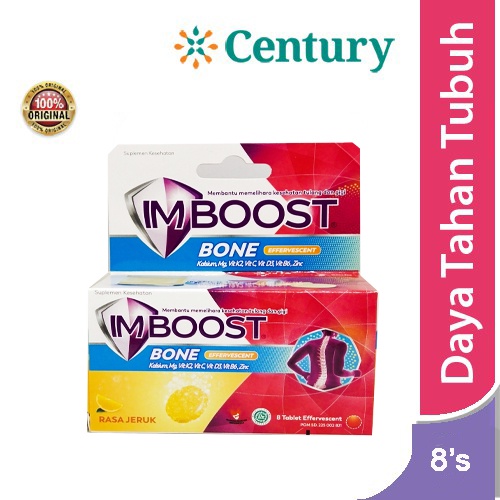 Jual Imboost Bone Effervescent Suplemen Tulang dan Gigi Rasa Jeruk isi ...