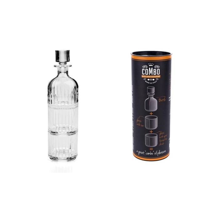 Jual RCR CRYSTAL COMBO THREE PIECE SET STACKABLE WHISKY DECANTER AND ...