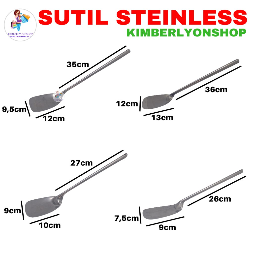 Jual Spatula Stainless Steel Sutil Sodet Stainless | Shopee Indonesia