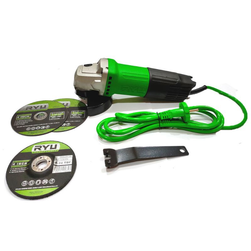 Jual mesin gerinda tangan 4 inc RYU /Angle Grinder RYU RSG 100-3 RYU | Shopee Indonesia