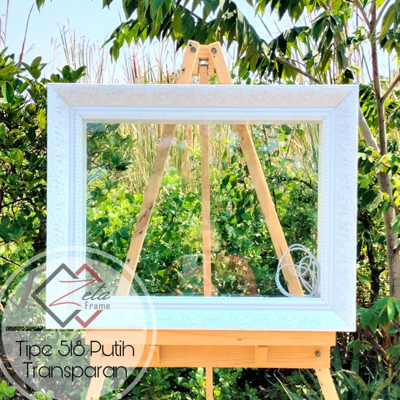 Jual Tipe 518 Putih Transparan uk. 30x40 - Pigura mahar ukir putih ...