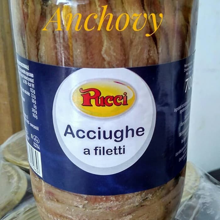 Jual Anchovy 700gram from Italy / Anchovies Fillet Pucci | Shopee Indonesia