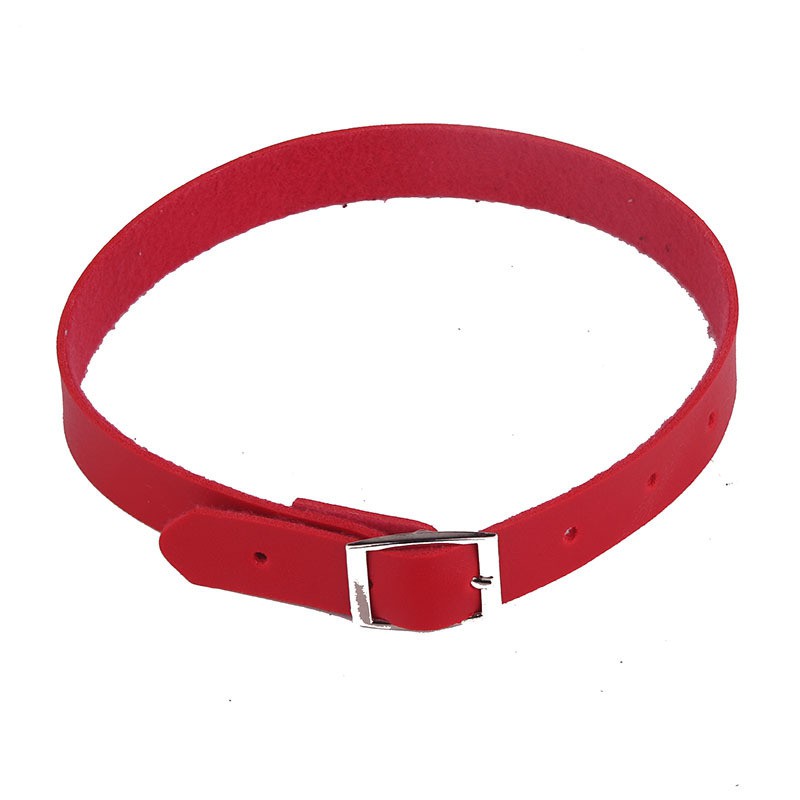 Jual CH-01 kalung choker kulit belt gesper pu leather chocker jepang ...