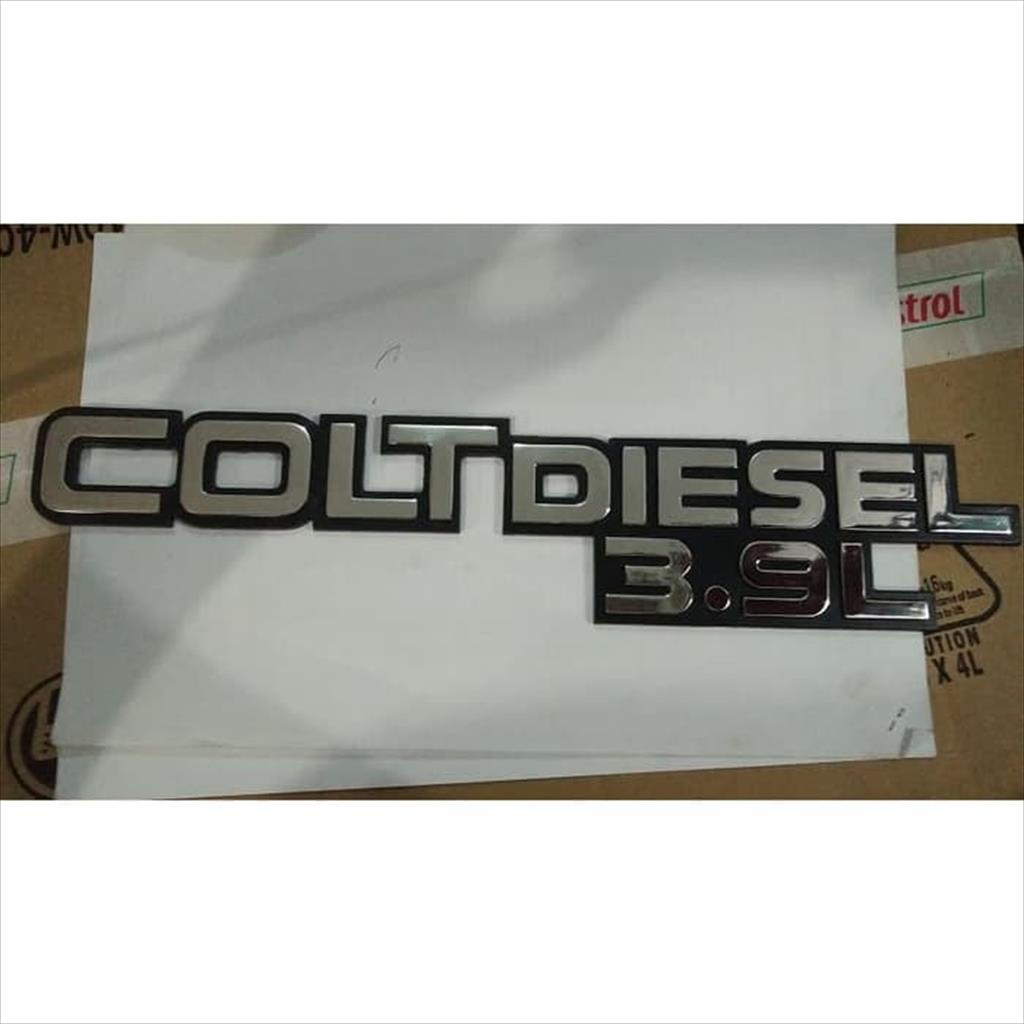 Jual Emblem Logo Sticker Tempelan Tulisan Colt Diesel 3.9L Panjang 33 cm | Shopee Indonesia