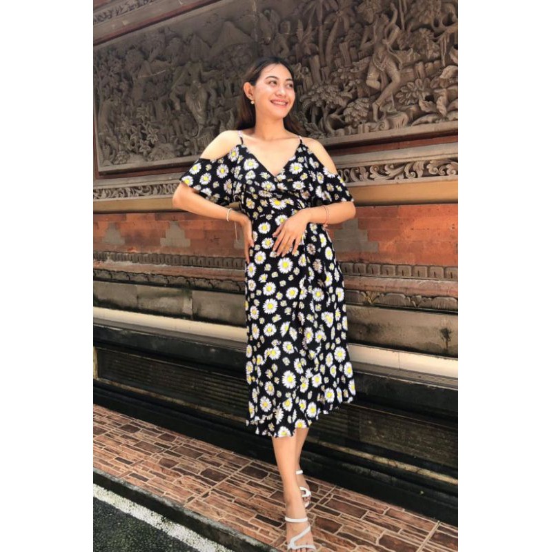 Jual Violin Dress Sabrina Wanita Daisy | Shopee Indonesia