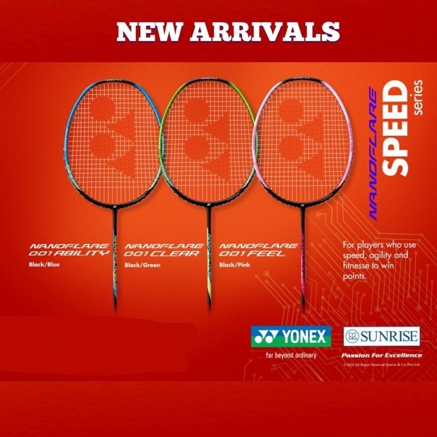 Jual YONEX NANOFLARE 001 CLEAR FEEL ABILITY RAKET BADMINTON ORIGINAL | Shopee Indonesia