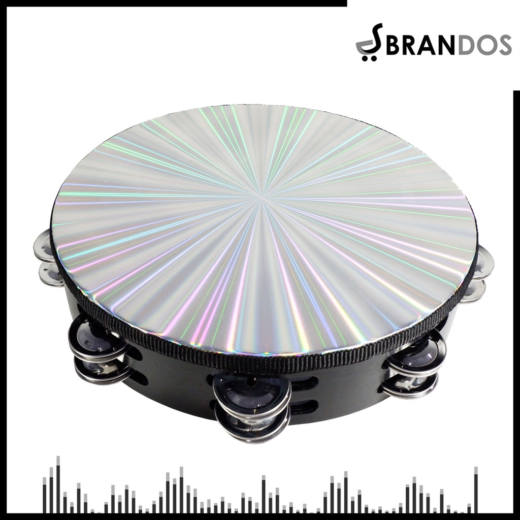 Jual Tamborin 10 Inch Hologram Double LT-210 Kecrekan Tambourine ...