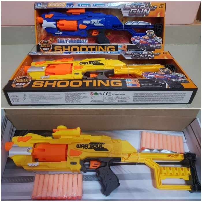 Jual Nerf Gun Mainan Pistol Tembakan Peluru Busa - Sniper Gun Soft ...