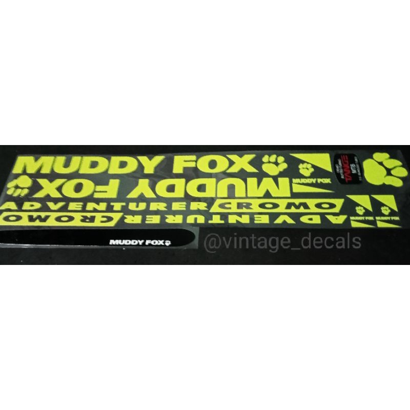 Jual sticker decal sepeda MUDDY FOX adventurer cromo mega trax | Shopee ...