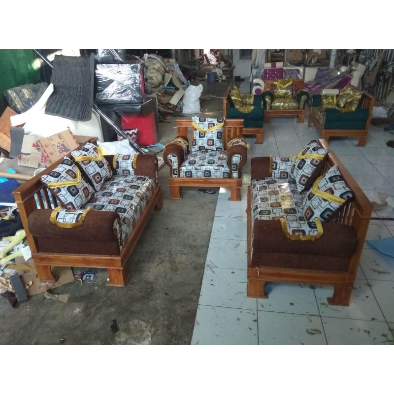 Jual sofa kayu minimalis | Shopee Indonesia