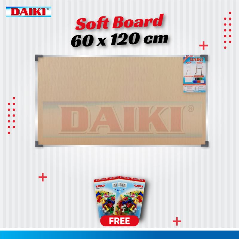Jual Softboard / Papan mading classic DAIKI Uk 60x120 Cm | Shopee Indonesia