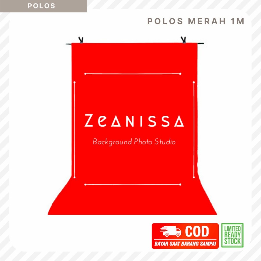 Jual Kain Background Backdrop latar layar Studio Foto polos merah 1x2 ...
