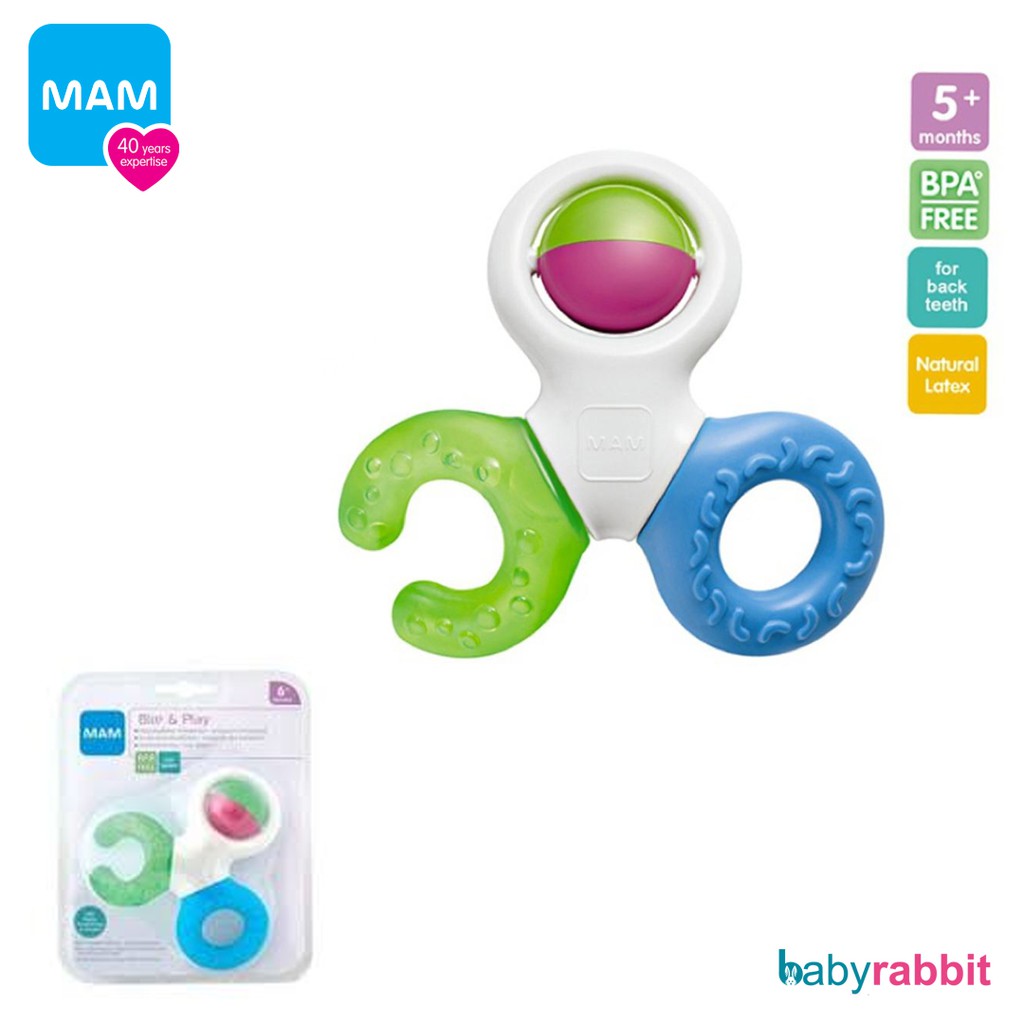Jual MAM Baby Teether Bite & Play 6+ | Shopee Indonesia