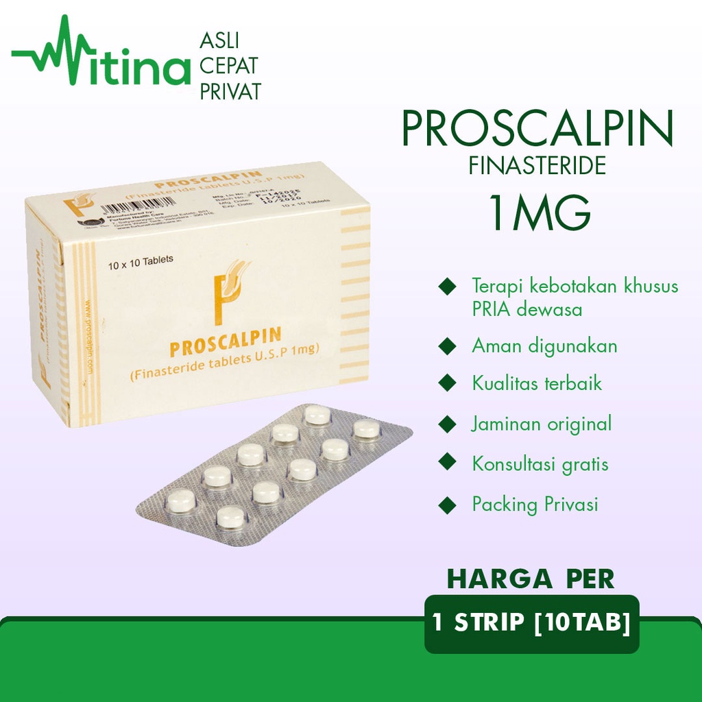 Jual PROSCALPIN 1MG ANTI BOTAK PRIA | Shopee Indonesia