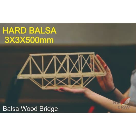 Jual Balsa Stik 50 cm Balsa Stick Wood Maket Bahan Jembatan BRIDGE Diorama | Shopee Indonesia