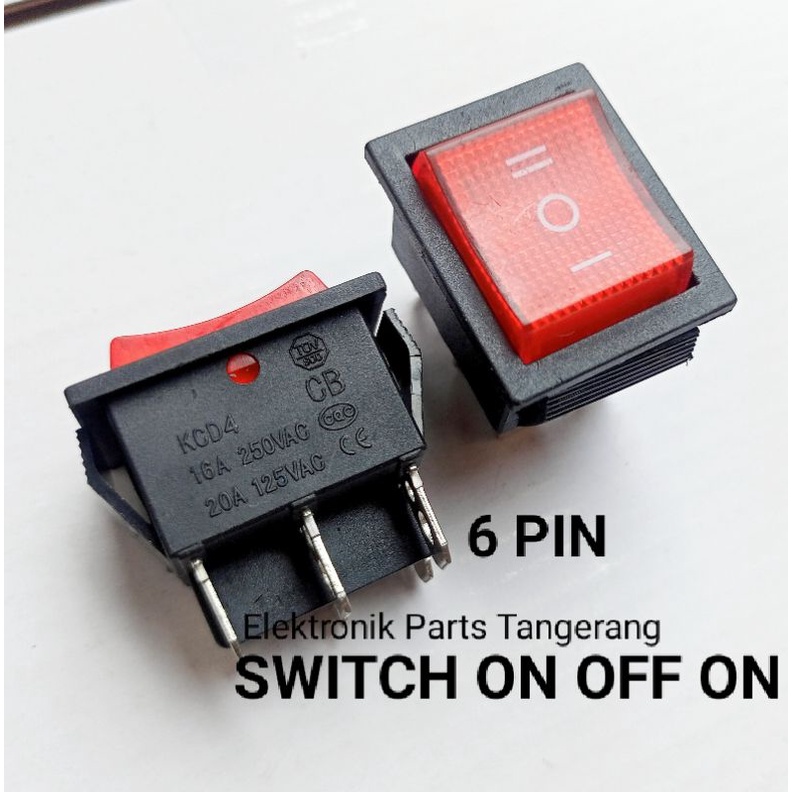 Jual SWITCH ON OFF ON LAMPU 6PIN SWITCH ON OFF ON 6 PIN SAKLAR ON OFF ...