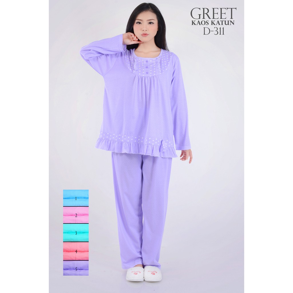 Jual GREET NIGHT WEAR - Baju Tidur Model : D-311 / PTP | Shopee Indonesia