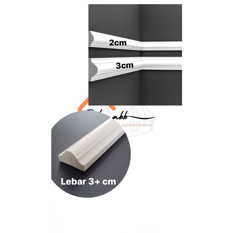 Jual Lis Kayu Wall Moulding KODE 04 LEBAR 3Cm Molding Wainscoting Lis ...