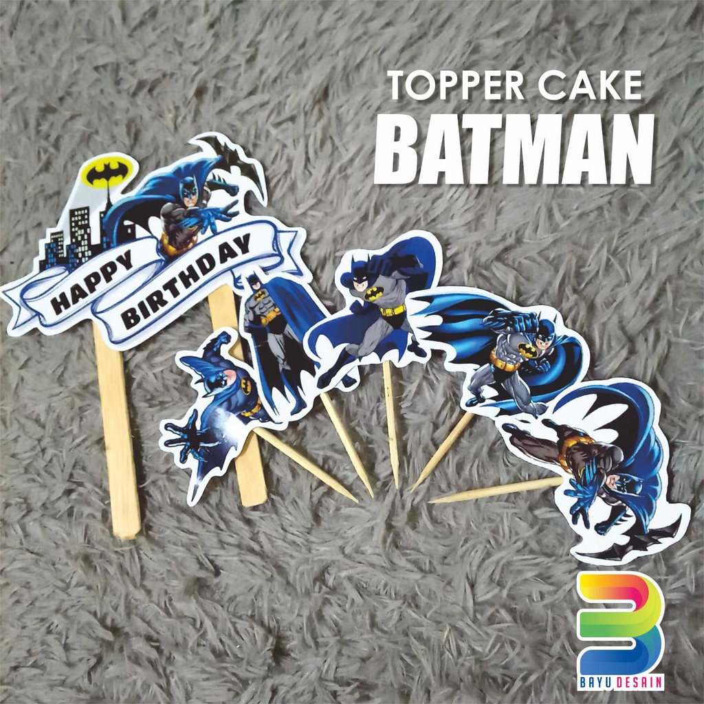 Jual Topper Cake /Topper Cake Karakter BATMAN /Topper Cake Murah ...