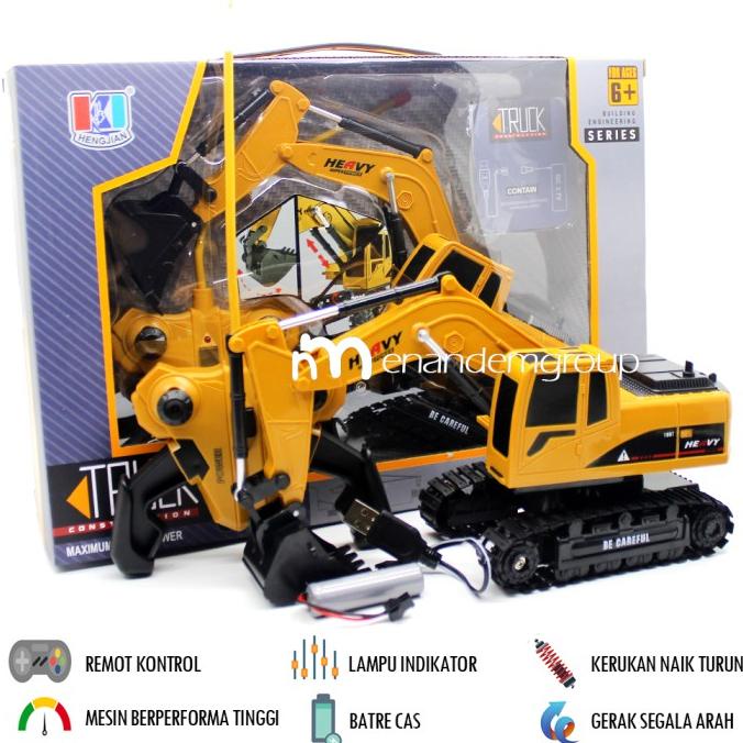 Jual Mainan Mobil Remot Kontrol RC Beko Beco Excavator Truk Batre Cas ...