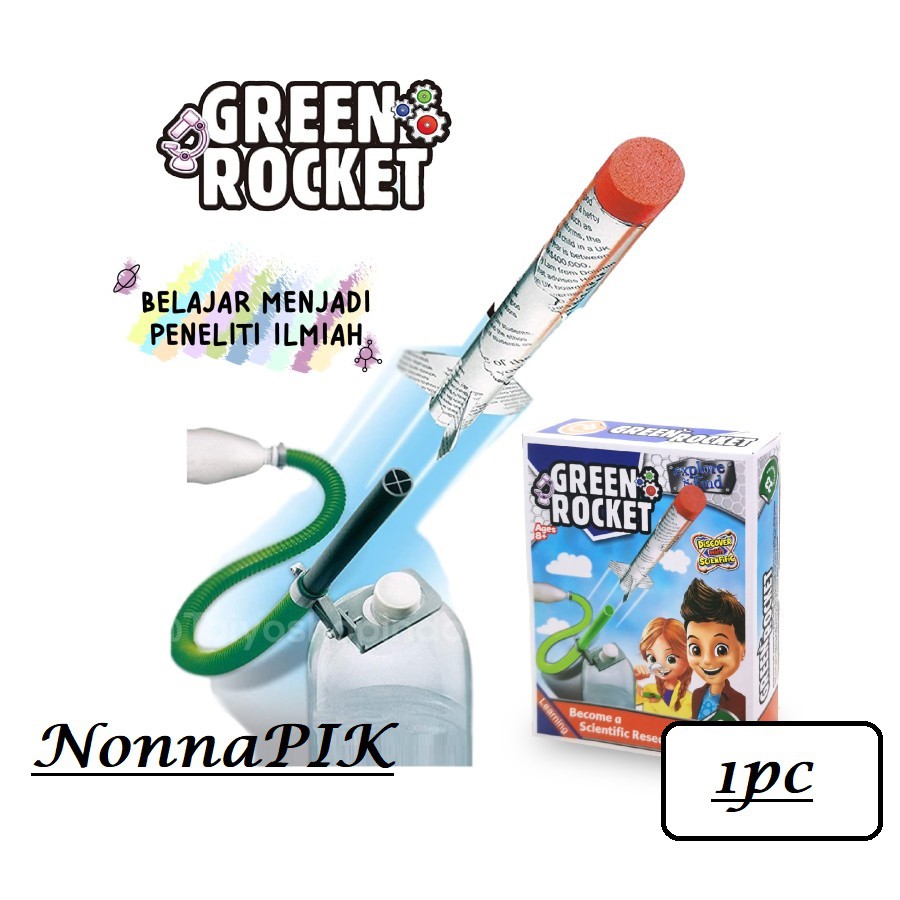 Jual Mainan Anak Green Rocket | Edukasi Sains Eksperimen | Shopee Indonesia