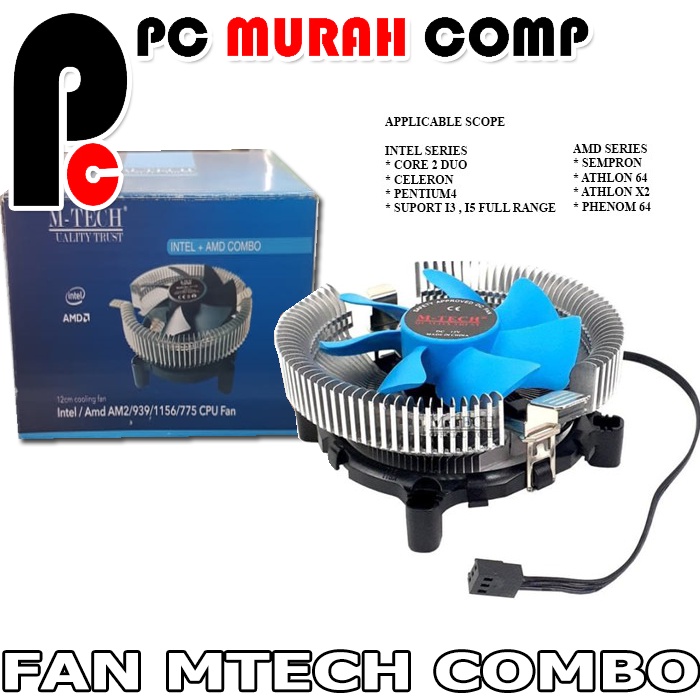 Jual Fan Lga 775 Combo 1155 11156 1150 + Amd M-Tech | Shopee Indonesia