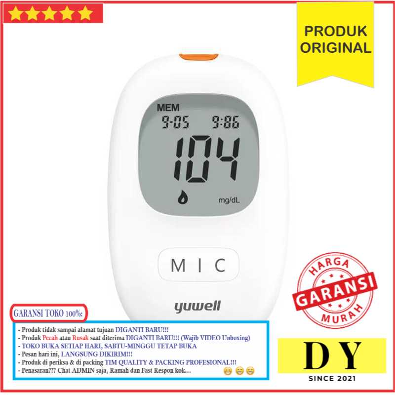 Jual GARANSI Alat Ukur Cek Pengukur Tester Kadar Gula dalam Darah ...