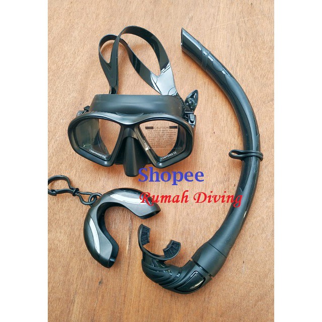 Jual Kacamata Masker Freedive Apnea Spearfishing Set Mask Low Volume ...